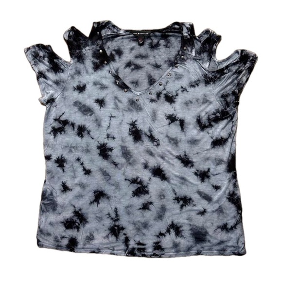 Rock & Republic | Tops | Rock Republic Blue Black With Studded Neck ...
